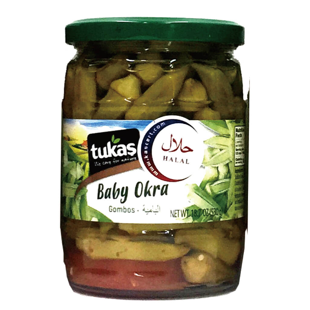 TUKAS Canned Baby Okra 530g » HalalTokyo