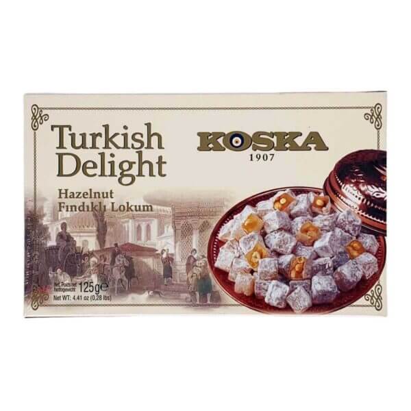 KOSKA Hazelnuts Turkish Delight 125g » HalalTokyo