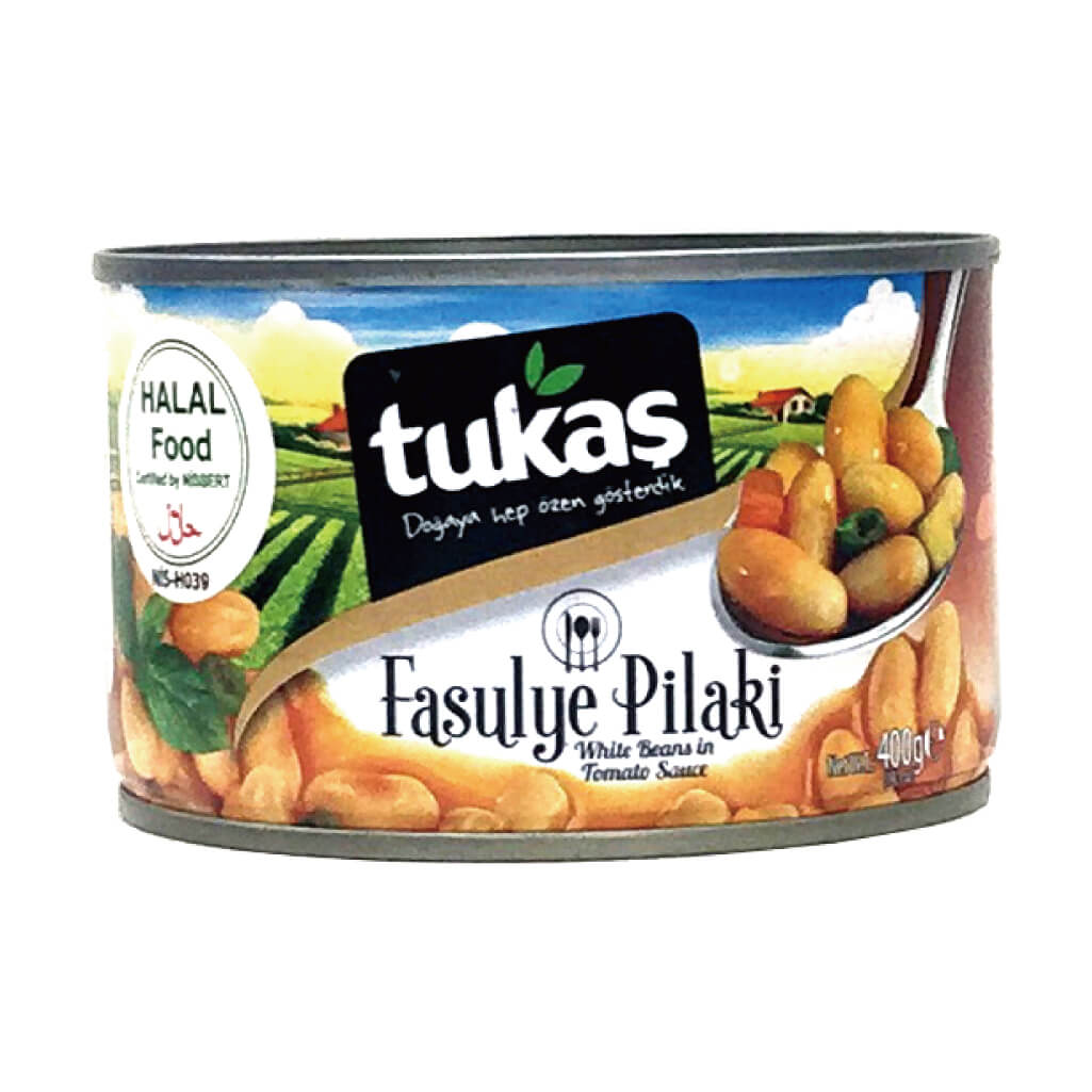 TUKAS White Beans in Tomato Sauce 400g » HalalTokyo